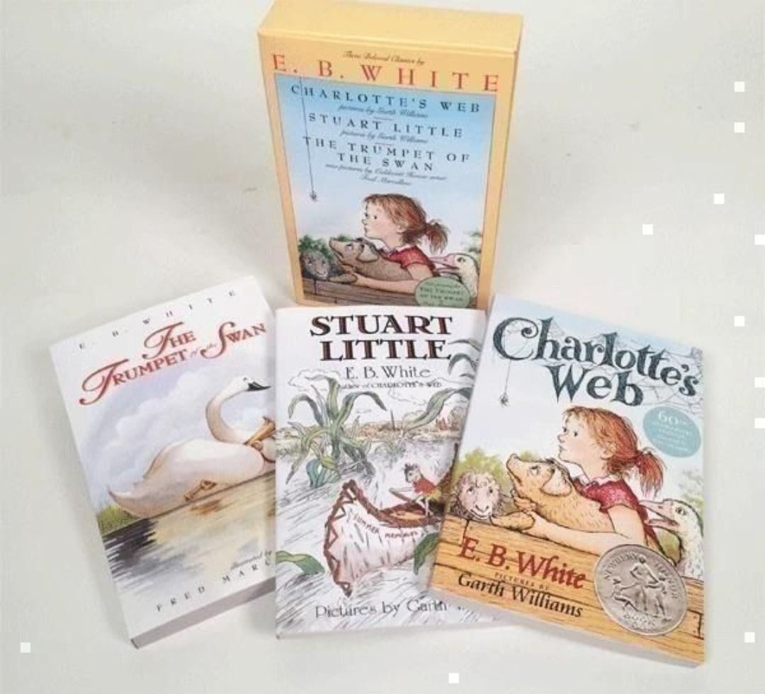 (FREE DELIVERY) Charlottes Web Stuart Little Trumpet of the Swan Box ...