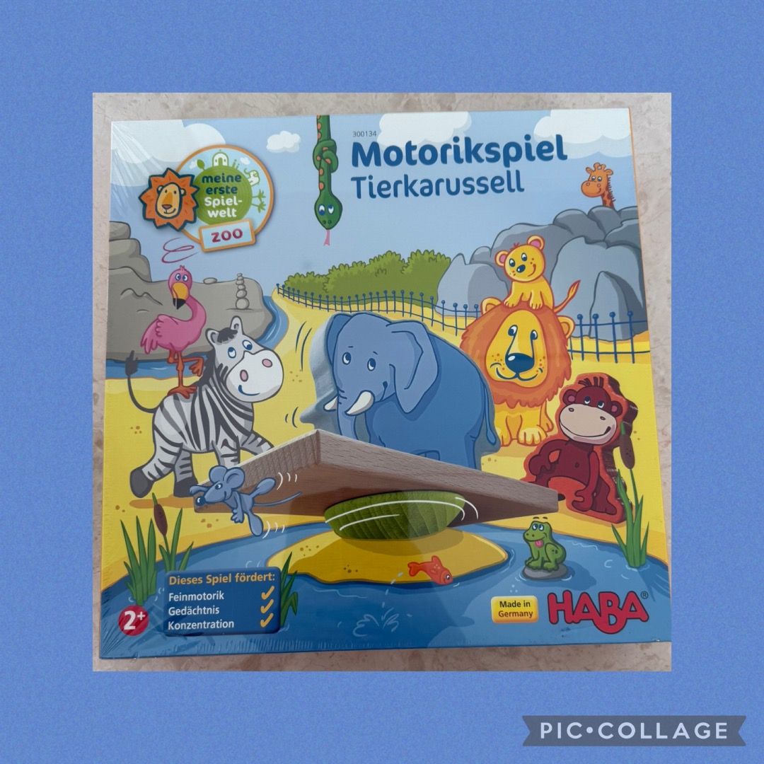 HABA Motor Skill Game Animal Merry-Go-Round German Qaulity with Wood ...