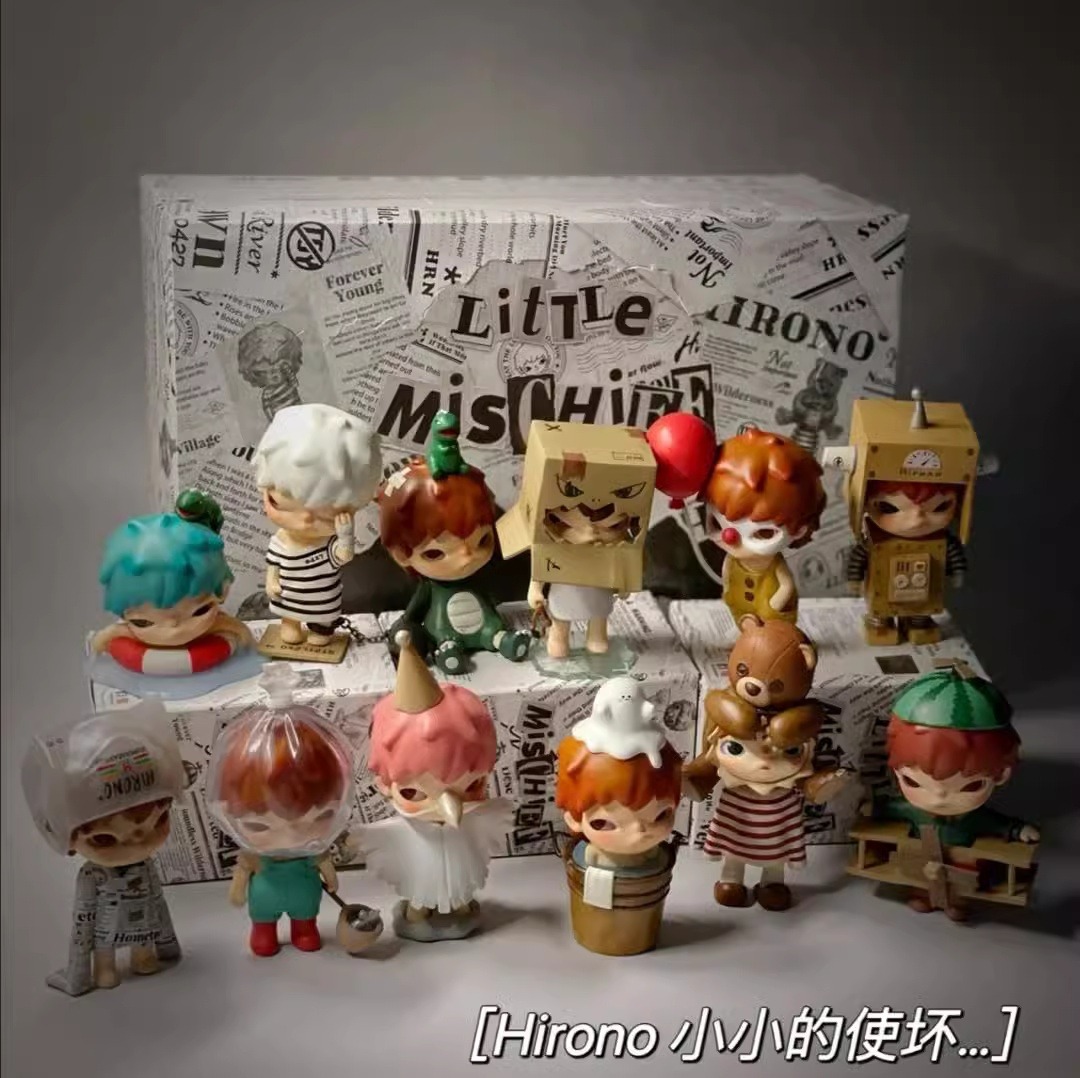 Hirono Little Mischief Popmart whole set figurine, Hobbies & Toys, Toys ...