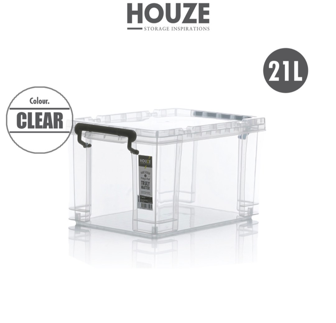 Houze Clear STRONG storage box, TV & Home Appliances, Other Home ...