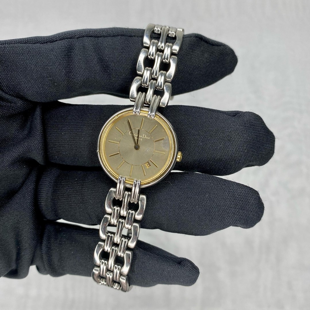 Jam vintage christian dior second, Fesyen Wanita, Jam Tangan di Carousell
