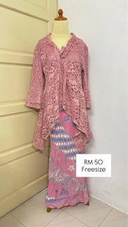 Kebaya lace indonesia, Women's Fashion, Dresses & Sets, Traditional ...