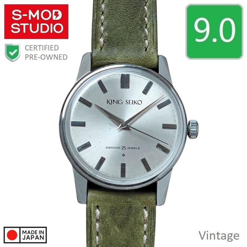 King Seiko First Model 36mm Hand Winding 15034 #2 SD Solid White Gold ...