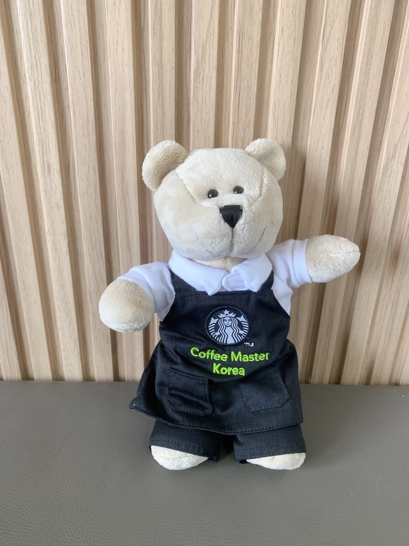 KOREA Starbucks coffee master bear, Hobbies & Toys, Memorabilia & Collectibles, Fan Merchandise ...