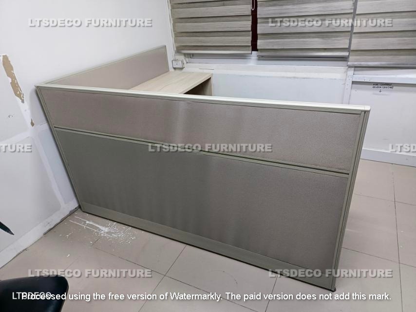 L SHAPE CUBICLE WORKSTATIO TABLE- OFFICE PARTITION- OFFICE FURNITURE ...