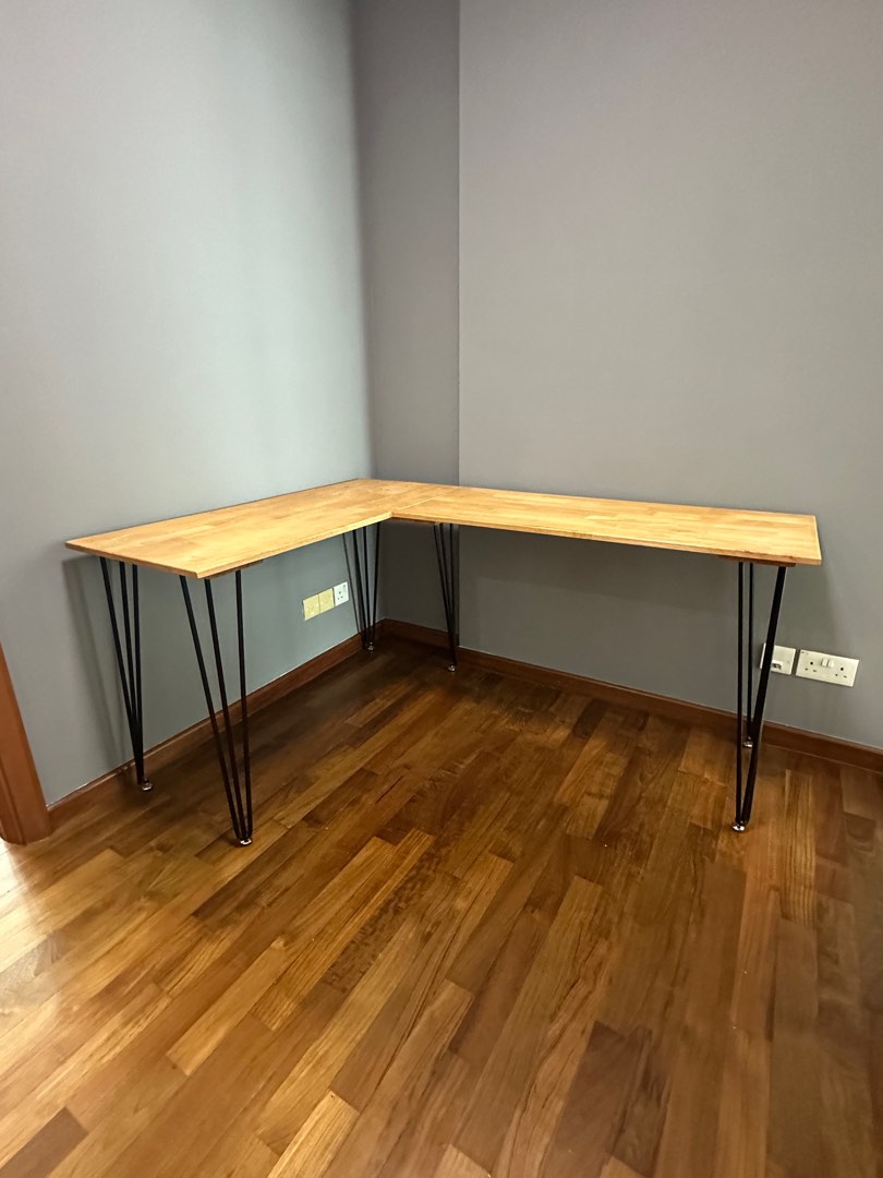 L shaped Study desk, Furniture & Home Living, Furniture, Tables & Sets ...