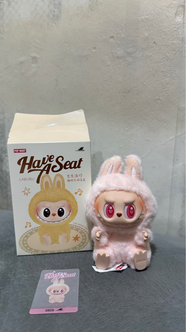 Labubu Have A Seat ORIGINAL Popmart DADA, Toys & Collectibles, Mainan ...