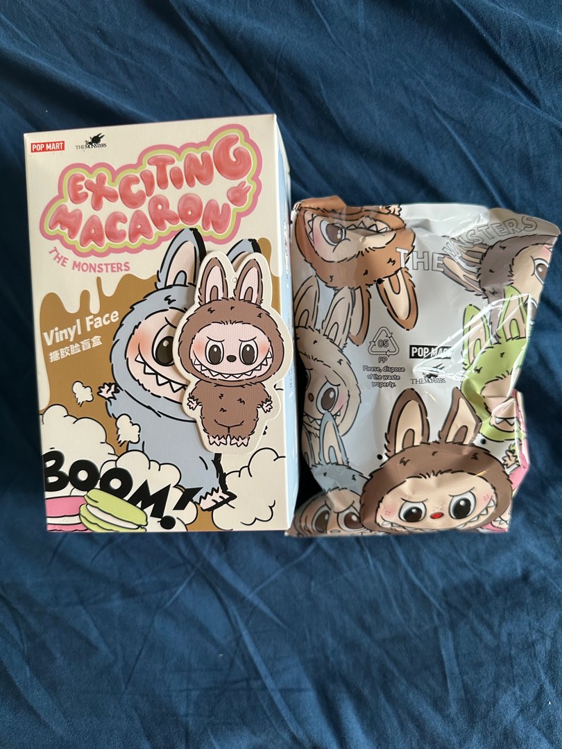 Labubu v1 maccarons ORIGINAL popmart open card only, Toys ...