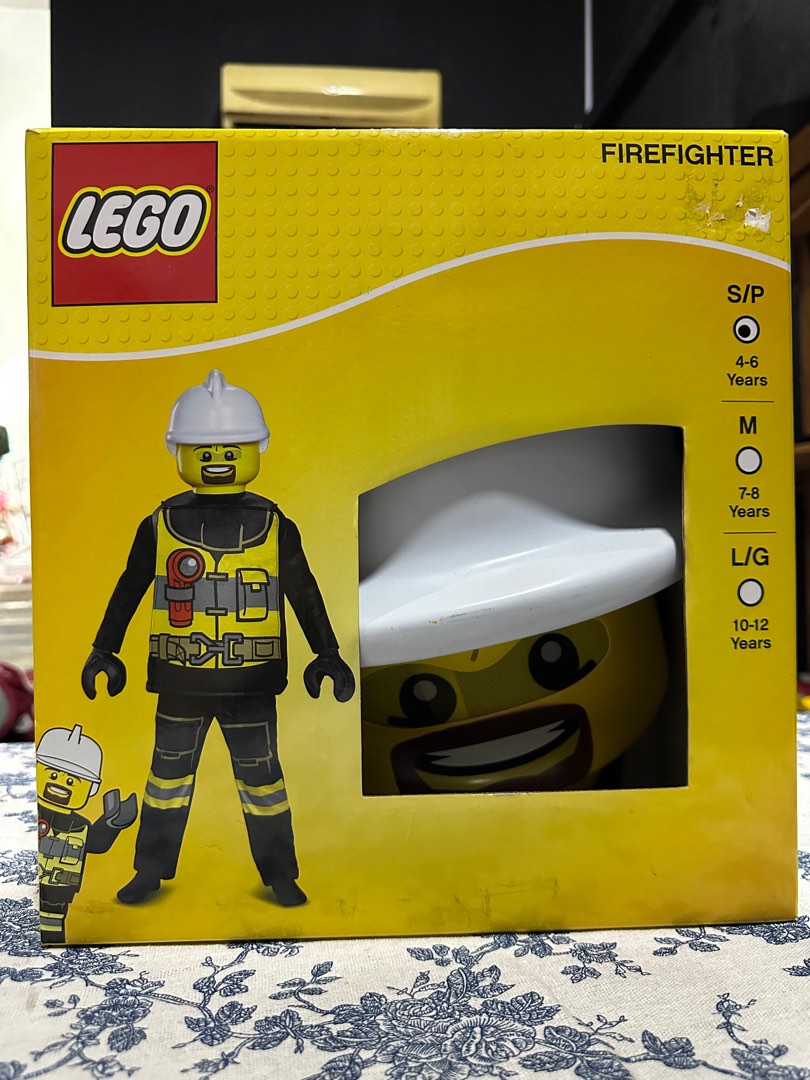 LEGO FIREFIGHTER Costume, Hobbies & Toys, Toys & Games on Carousell
