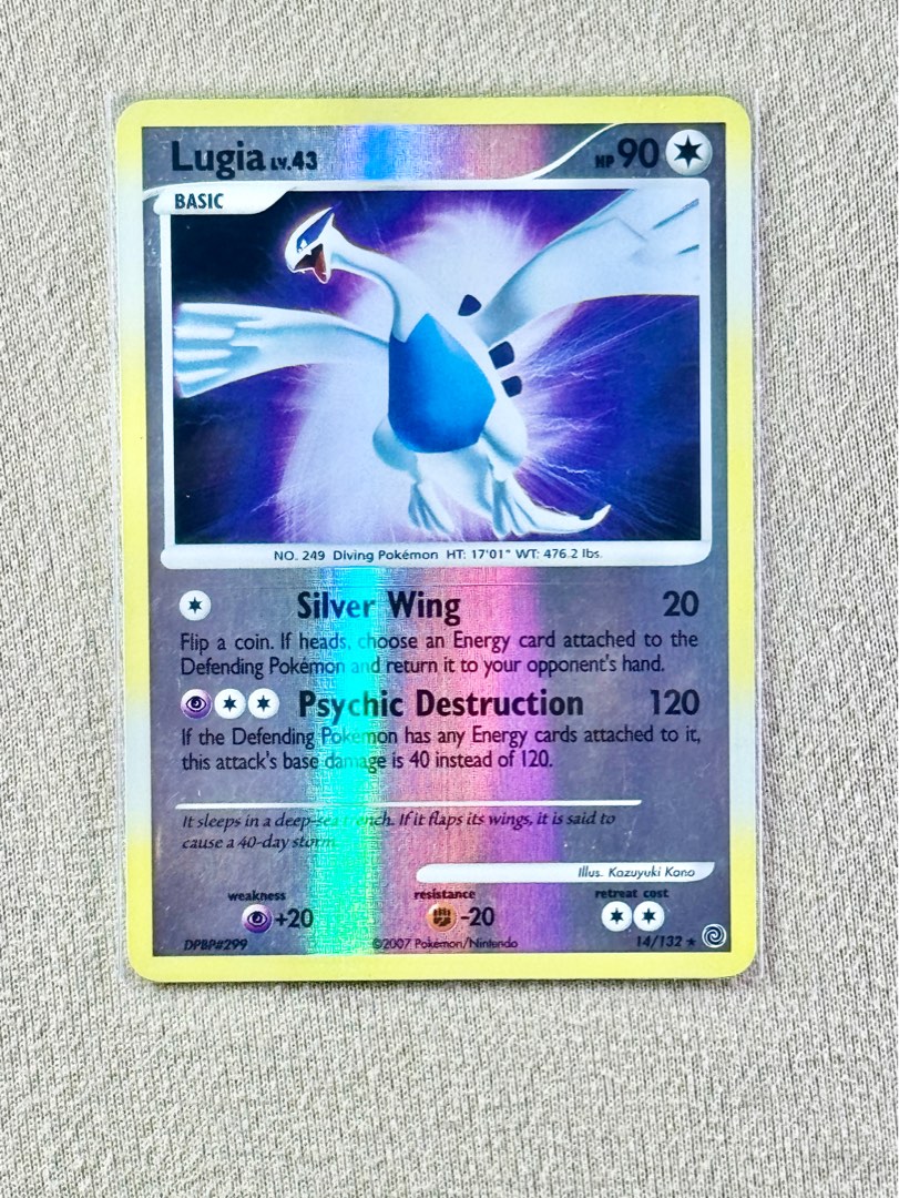 lugia lv 43 secret wonders 2007 reverse holo pokemon tcg, Hobbies ...