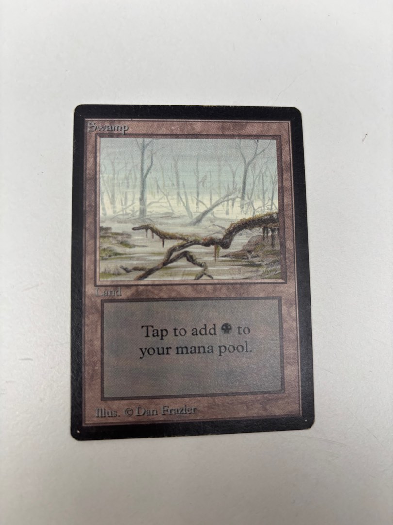 Magic the gathering mtg Beta: Swamp, Hobbies & Toys, Toys & Games on ...
