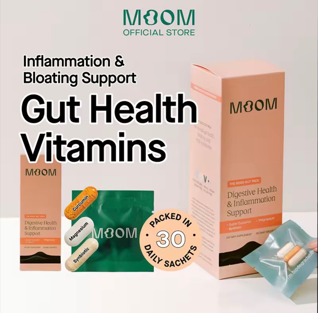 MOOM Gut Health Vitamin, Health & Nutrition, Health Supplements ...