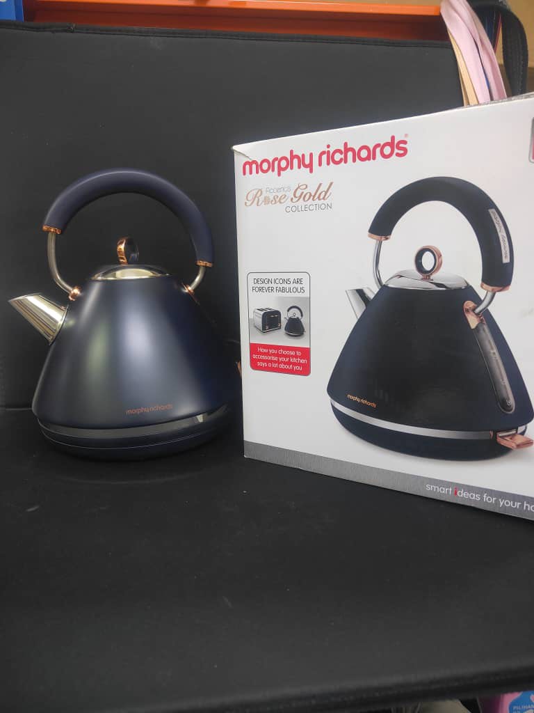 Morphy Richards 1.5L 102039 Midnight Blue & Rose Gold Handle Cordless ...
