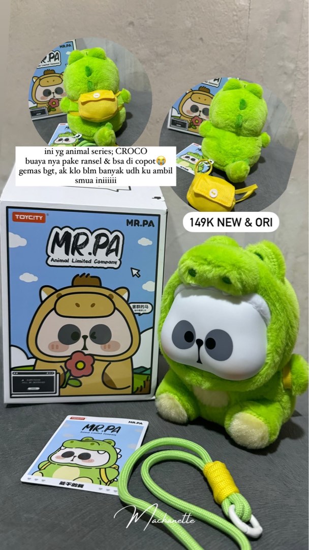 Mr Pa Panda Original Top Toys Blind Box Keychain Animal Limited, Toys ...