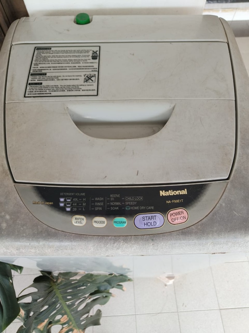 NATIONAL 5 KG, TOP LOAD WASHING MACHINE (USED), TV & Home Appliances ...