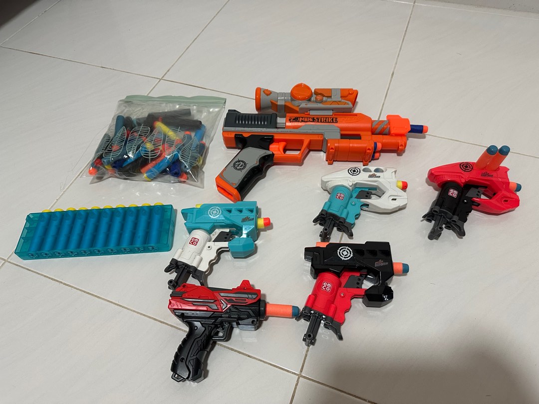 nerf and hot shot, Hobbies & Toys, Toys & Games on Carousell