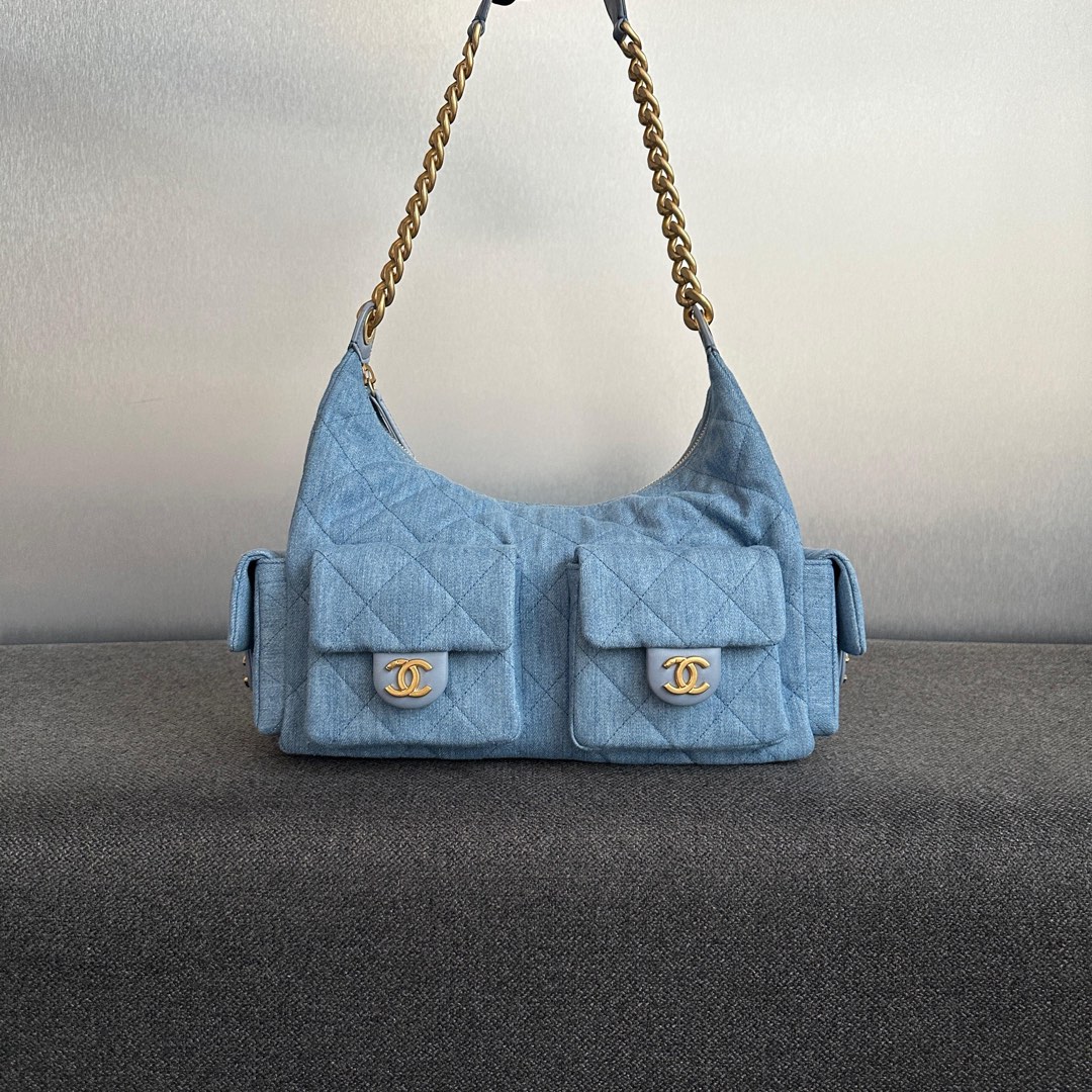 NEW Chanel 25C Hobo Denim, Luxury, Bags & Wallets on Carousell