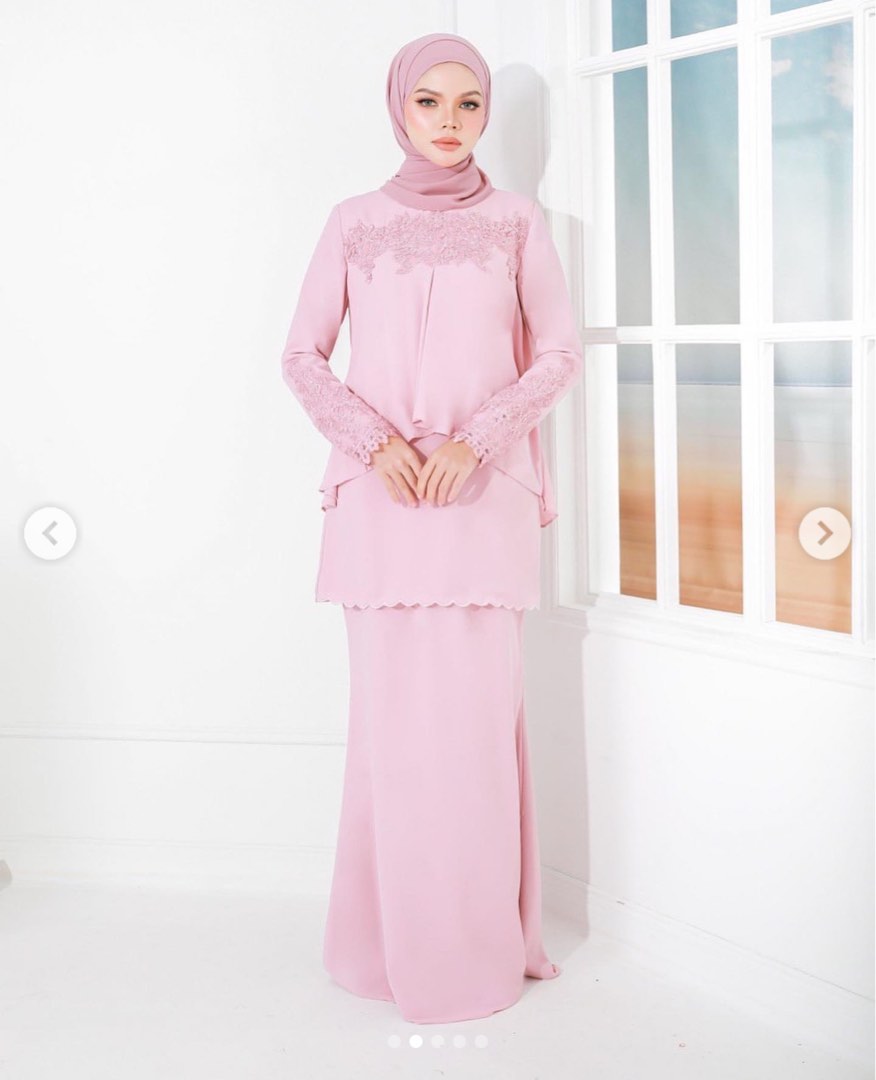 [FREE POSTAGE] NEW Hijabista Hub Neliora Kurung In Dusty Pink Size L ...