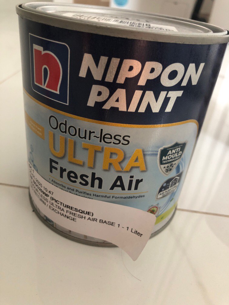 Nippon Paint Odourless Ultra Fresh Air 1L Paint (Picturesque BGG2599P ...