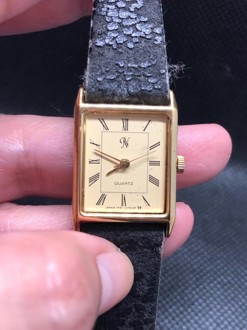 Noevir Tank Ladies Japan Quartz Watch, Women's Fashion, Watches ...