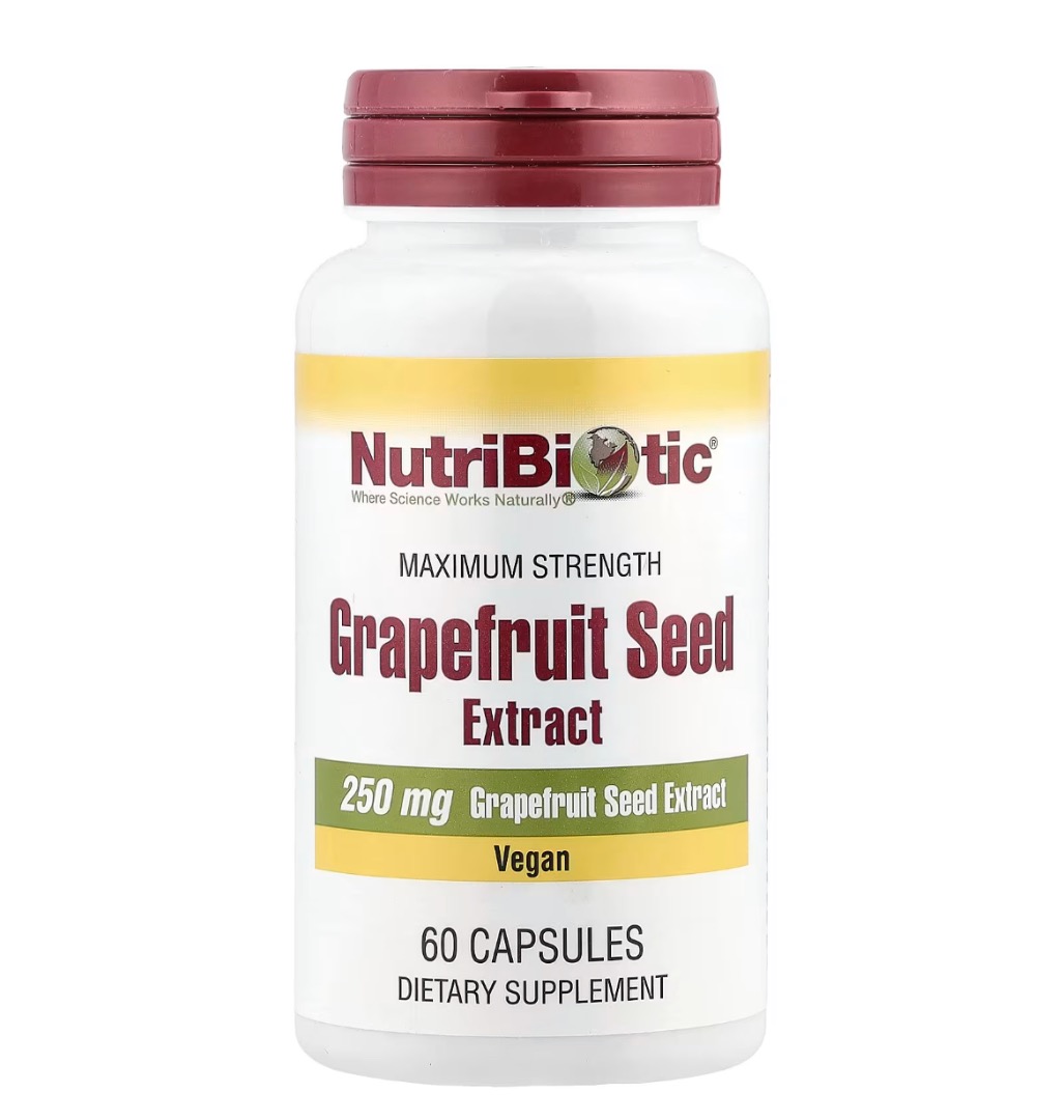 NutriBiotic Grapefruit Seed Extract 250mg 60 capsules expiry date 01/ ...