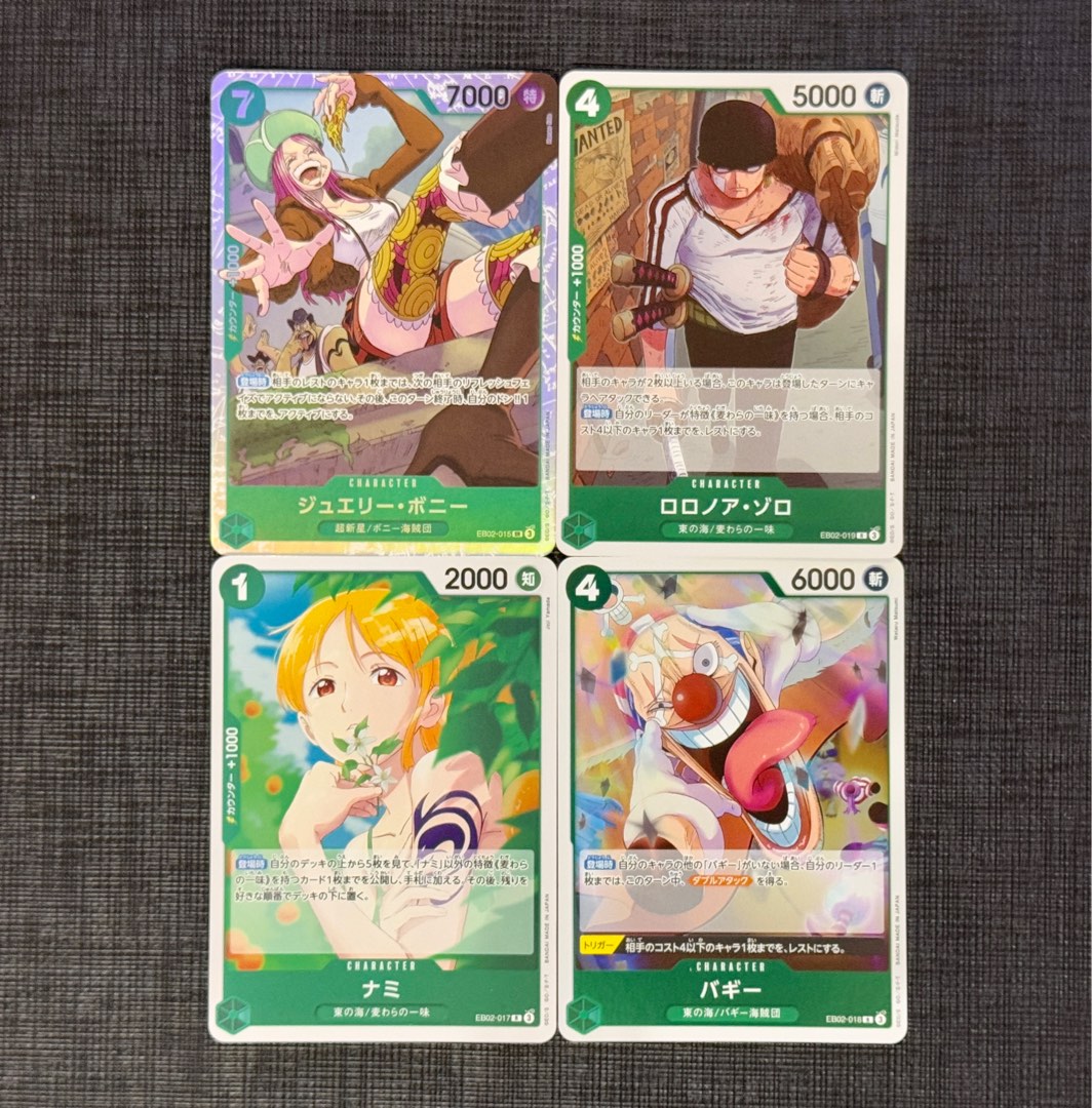 Jewelry Bonney EB02-015 Roronoa Zoro EB02-019 Nami EB02-017 Buggy EB02-018 one piece eb02 eb2 ...