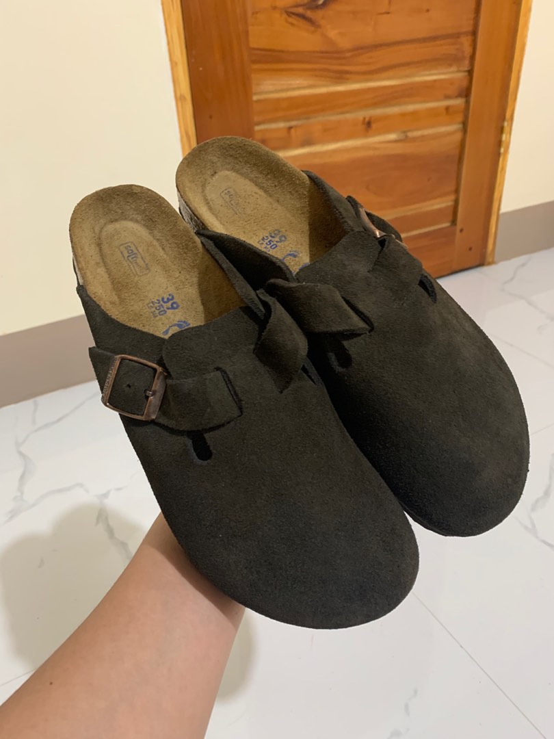 ORIGINAL BOSTON CLOGS MOCHA SUEDE LEATHER, Women's Fashion, Footwear ...