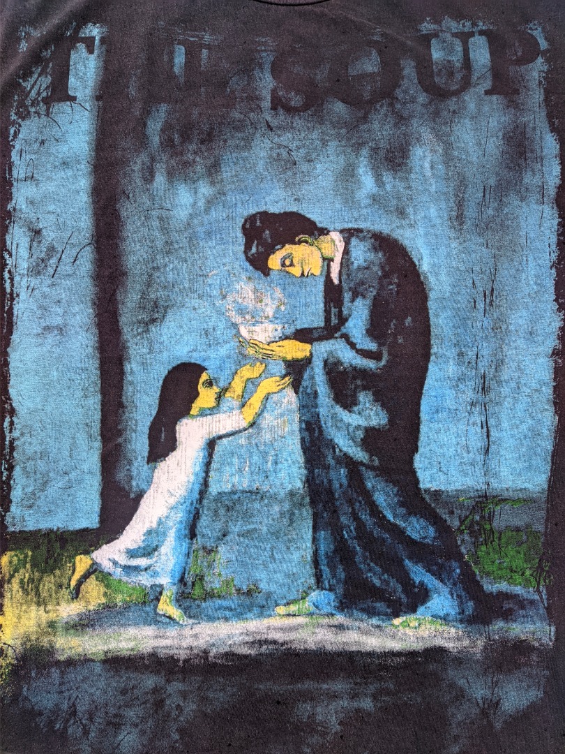 Pablo picasso art the soup blue period, Fesyen Pria, Pakaian , Atasan ...