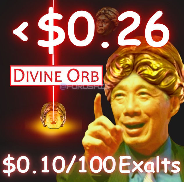 Path of exile 2/ POE 2 Divine Orb $0.26 pm for bulk | POE2 Exalted Orb ...