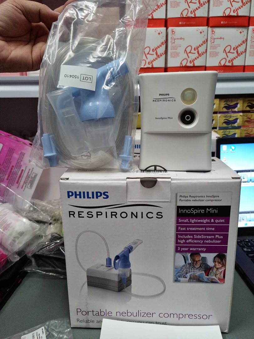 PHILIPS InnoSpire Mini Portable Compressor Nebulizer System Set ...