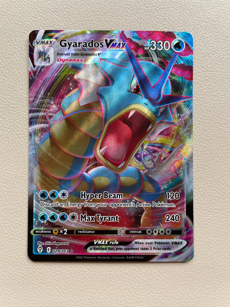 Pokemon - English: Gyarados VMax (Evolving Skies - Ultra Rare) [Pack ...