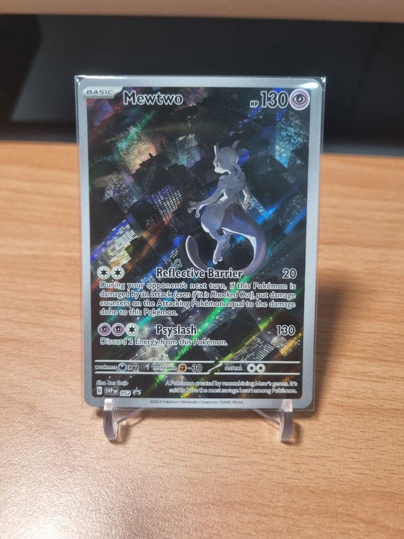[RESERVED] Pokemon Mewtwo IR 151 UPC Promo 052 Card, Hobbies & Toys ...
