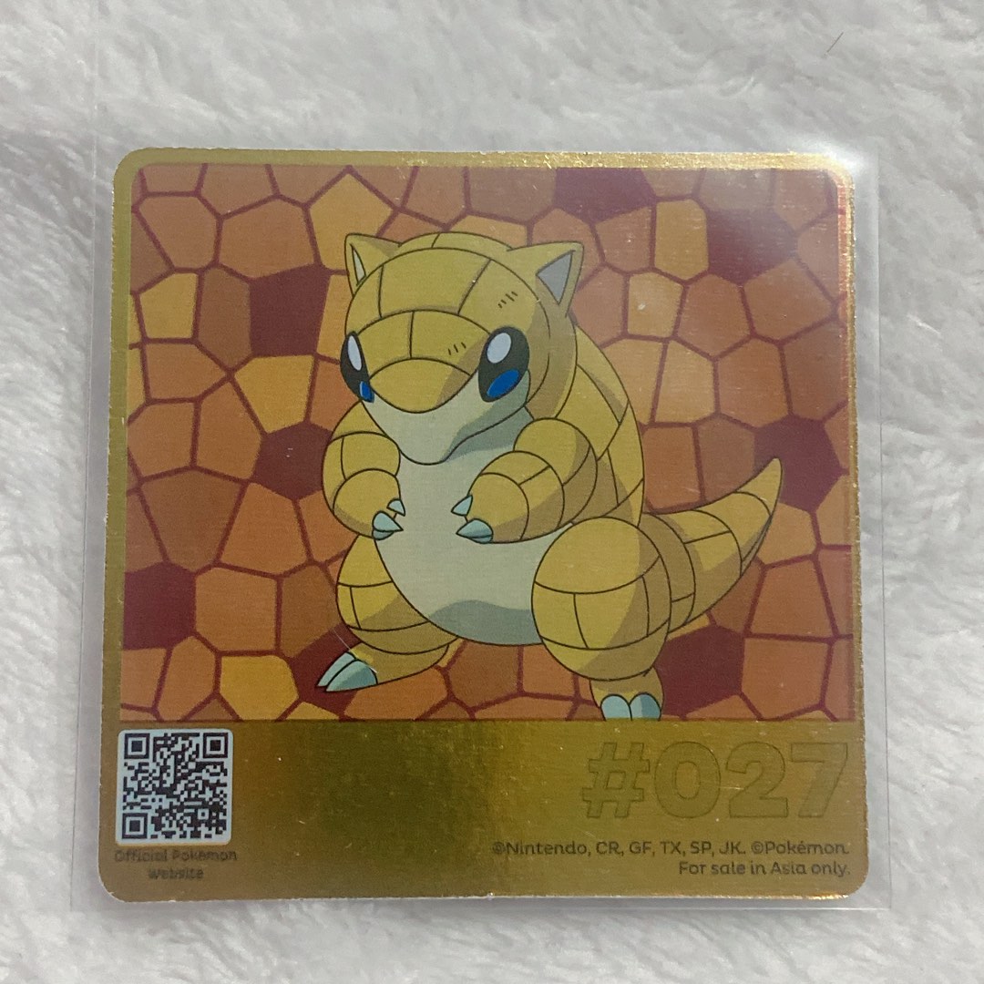 Pokemon x Oreo Collectible Trading Card - Sandshrew, Hobbies & Toys ...