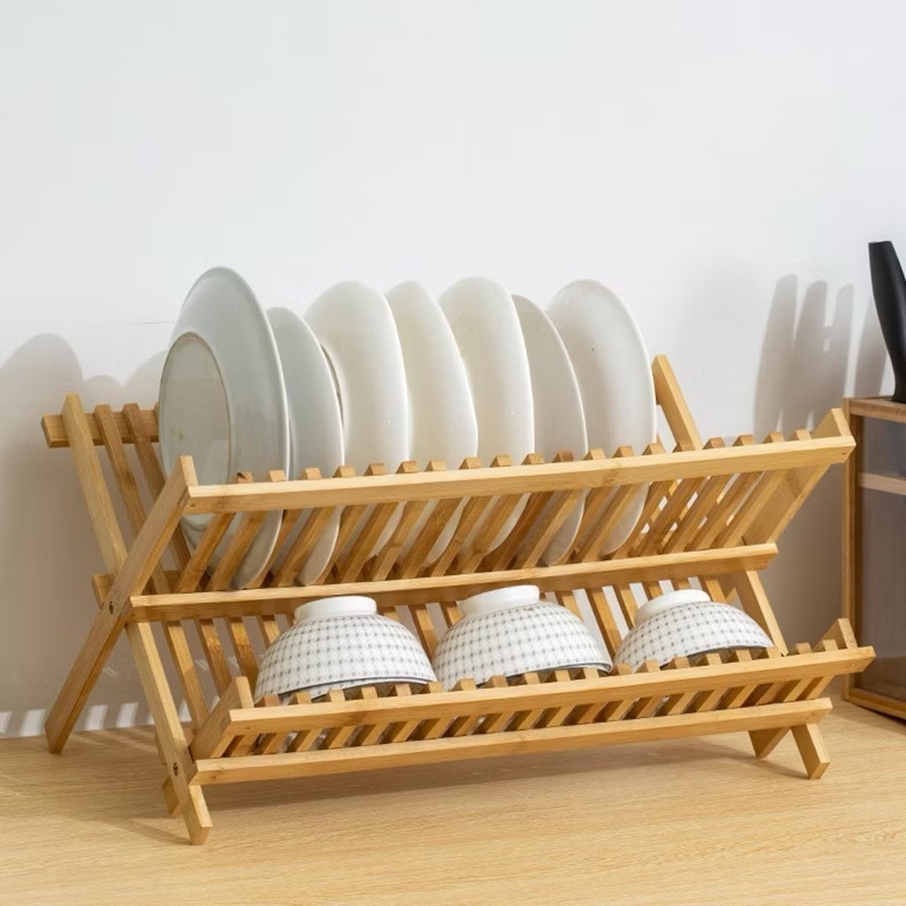 [READYSTOCK] Wooden Plate Holder / Dish Organiser / PlateStand / Wooden ...