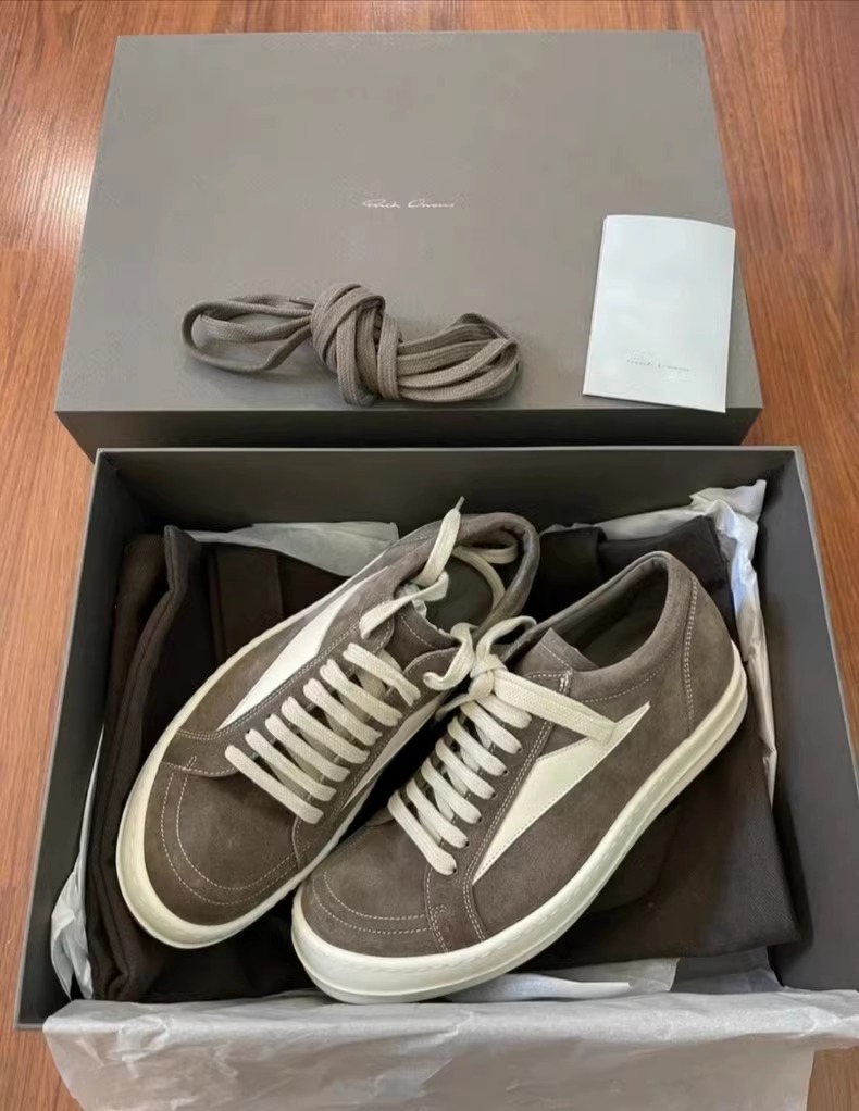 Rick Owens Vans Brown Suede, Men's Fashion, Footwear, Sneakers on Carousell