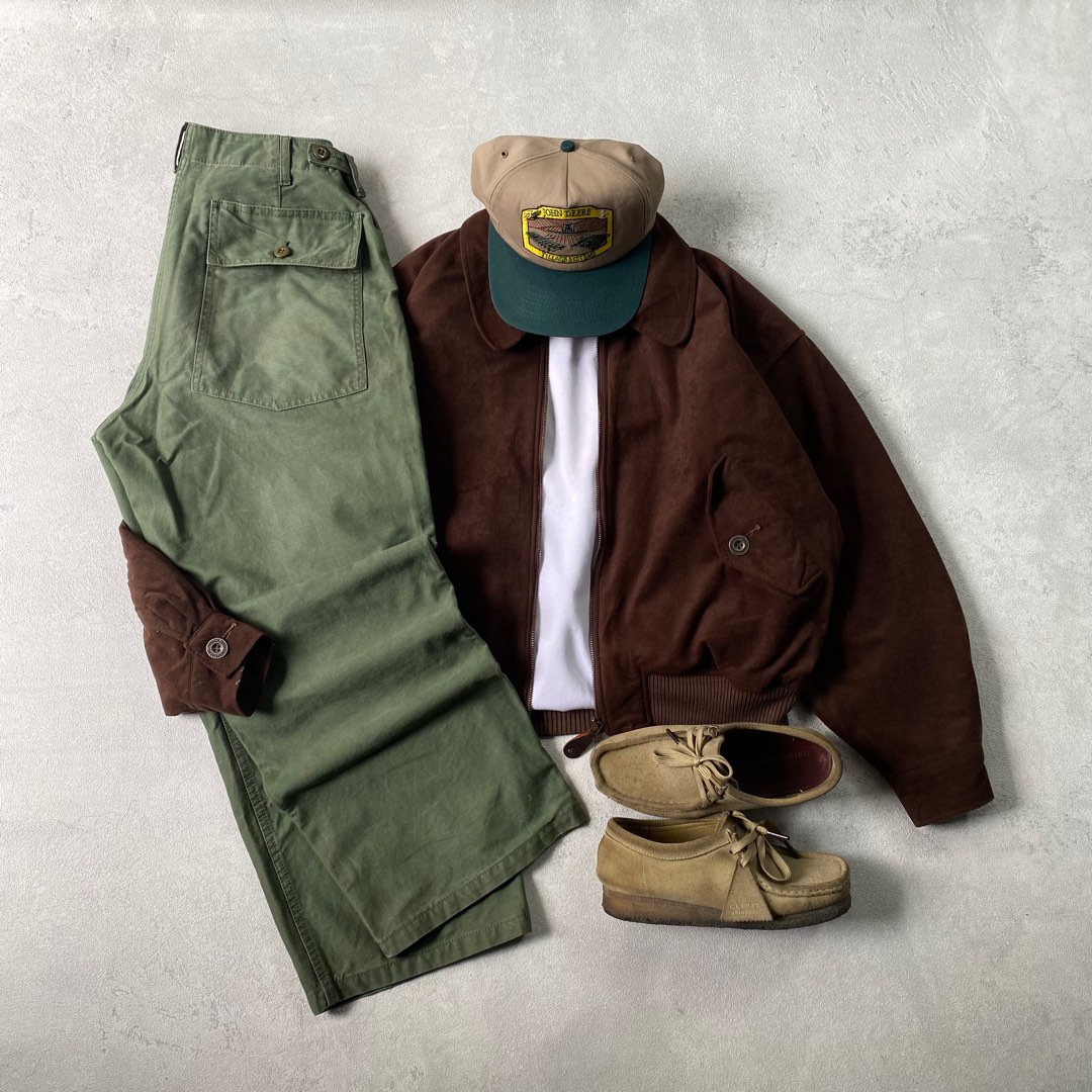 Rustic power suede work jacket // carhartt stussy supreme japanese ...