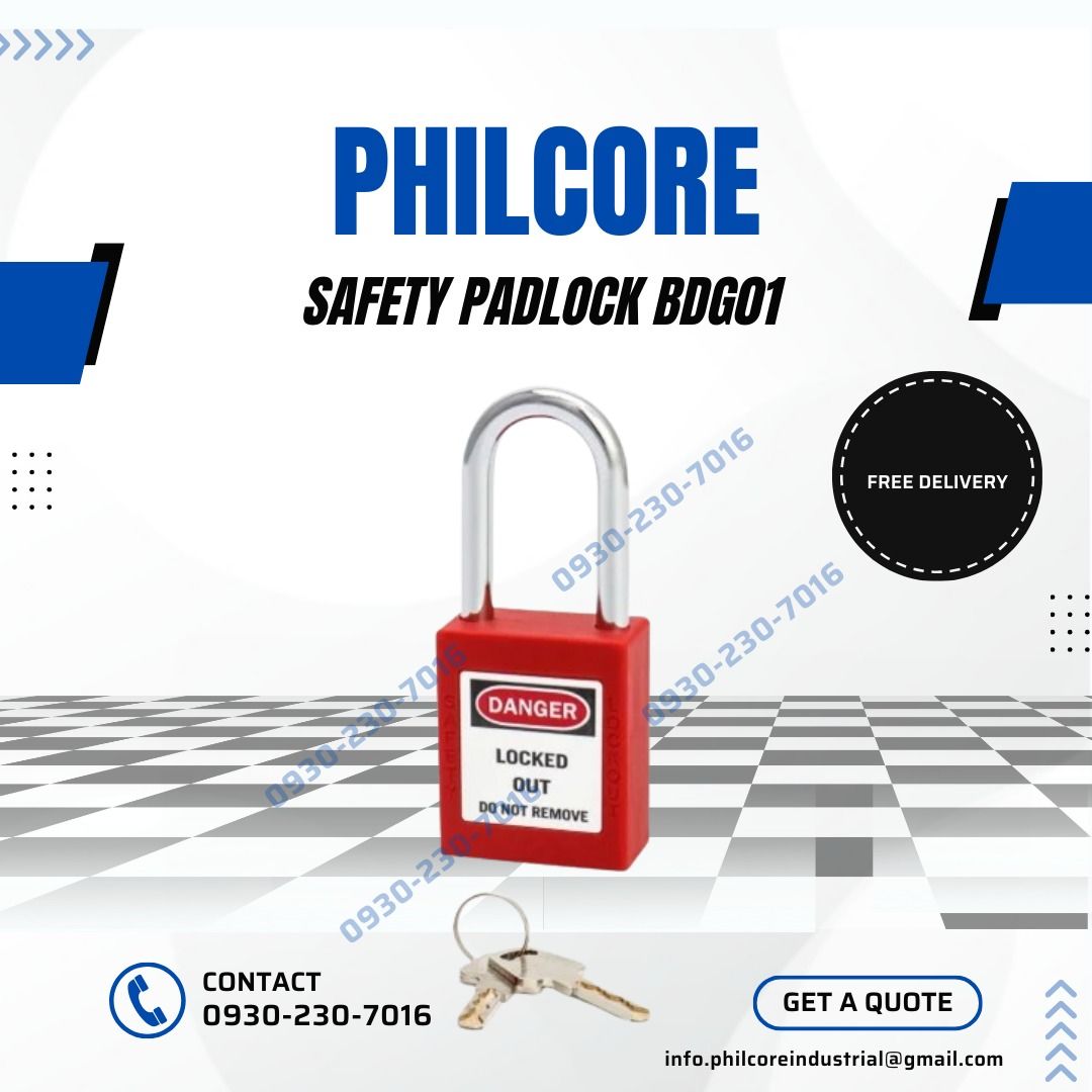 Safety Padlock BDG01, Lockout padlock, Lockout/tagout padlock, Lockout ...