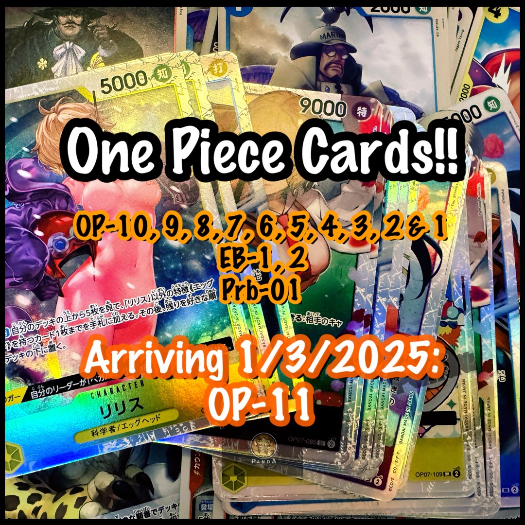 (SALE YYT/130) OP-11 OP-10 OP-09 PRB-01 OP-08 One Piece play set playset singles rare cards tcg ...