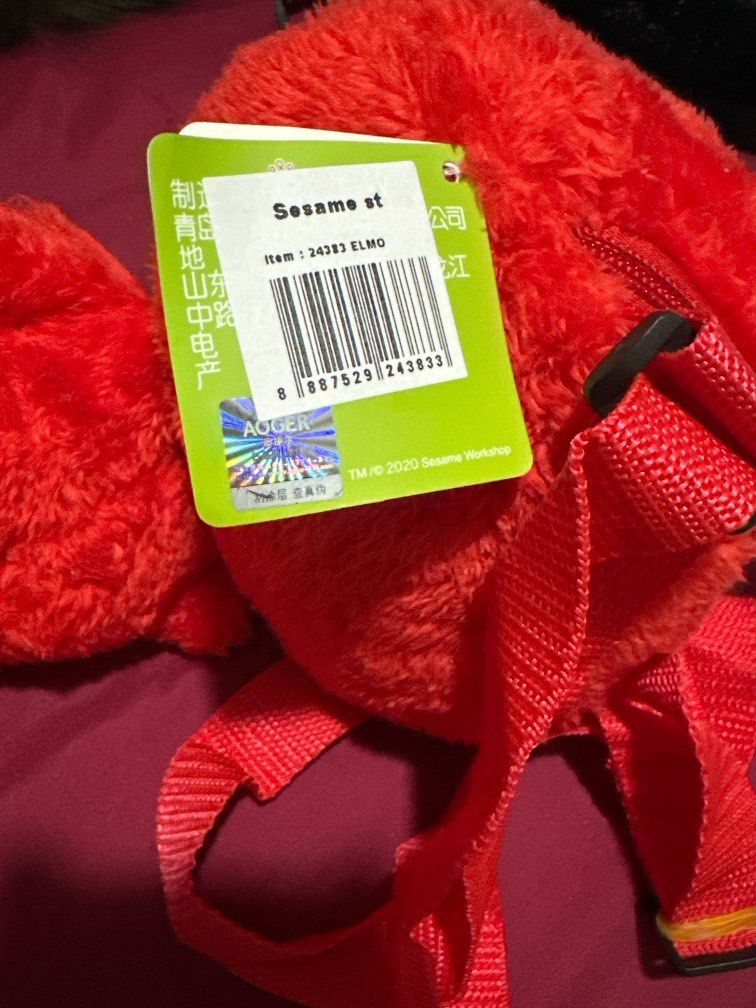 SESAME STREET ELMO SLING BAG, Babies & Kids, Babies & Kids Fashion on ...