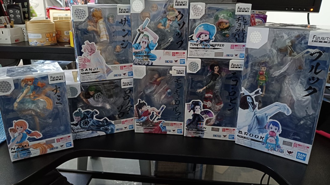 [SET] FIGUARTS ZERO - ONE PIECE - COMPLETE SET - BOX COLOUR FADED NOT ...