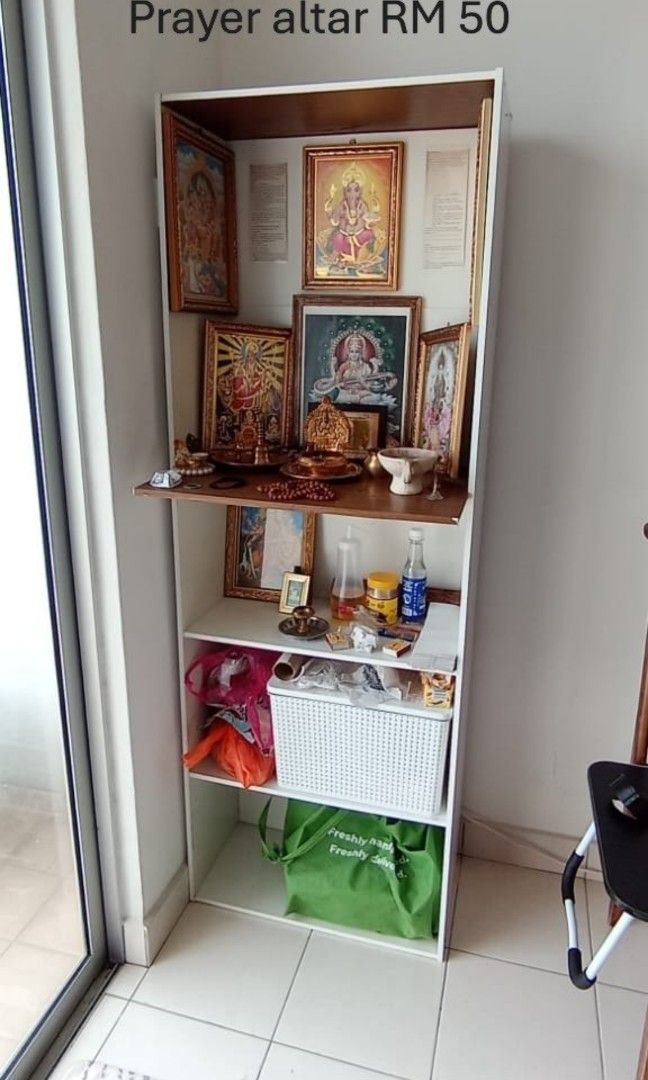 Shelf used as prayer altar, Furniture & Home Living, Furniture, Shelves ...