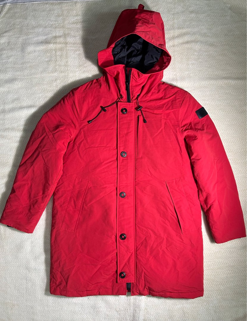 SIMWOOD DENIM Hooded Parka Jacket, Women's Fashion, Coats, Jackets and ...