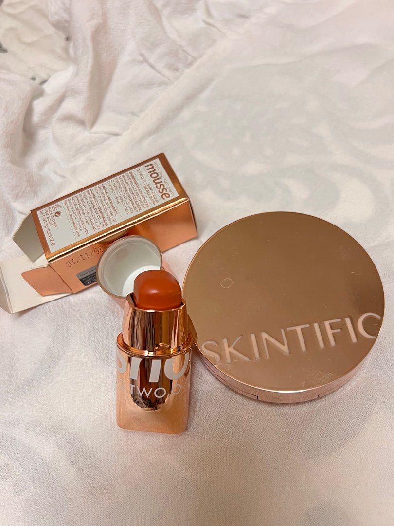 Skintific code 03A and otwoo bounce blush code 04, Beauty & Personal ...