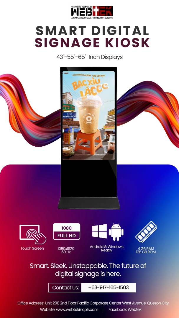 Smart Digital Signage Kiosk and Interactive Whiteboard For Rent/For ...