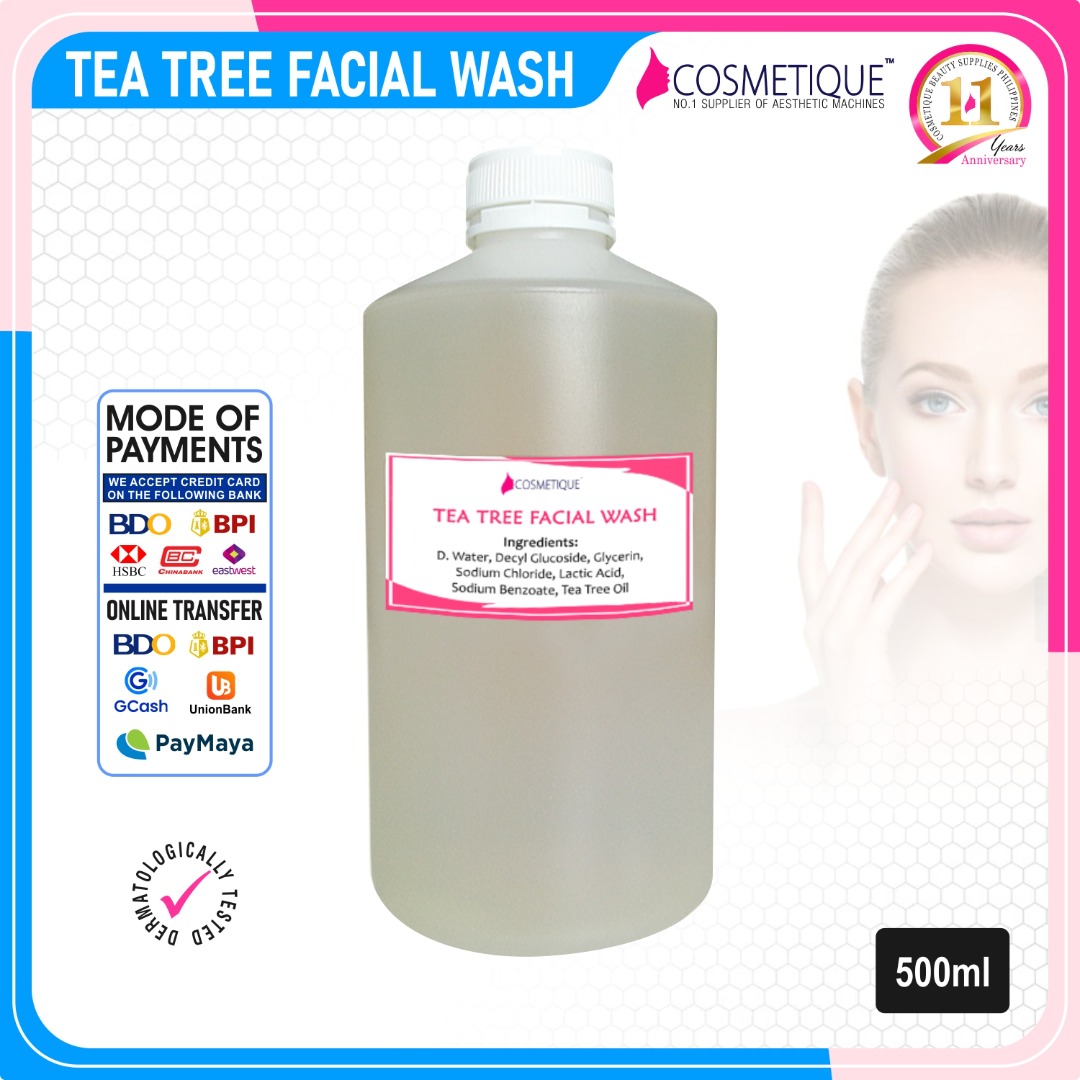 TEA TREE FACIAL WASH 500ml, Beauty & Personal Care, Face, Face Care on ...