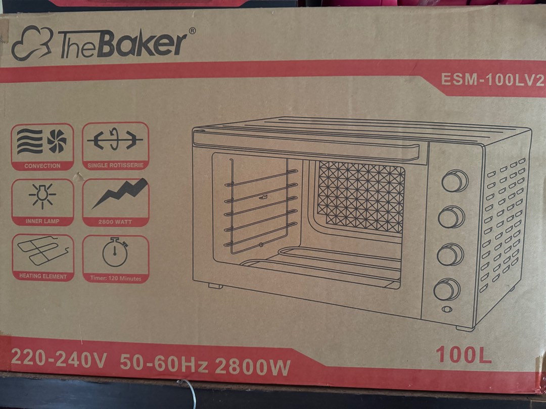 The Baker Electric Oven ESM-100LV5 With Convection Fan (100L), TV ...