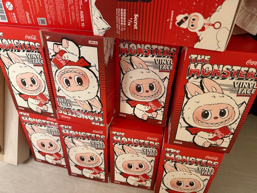 THE MONSTERS COCA-COLA SERIES- Vinyl Face Blind Box Labubu Coke ...
