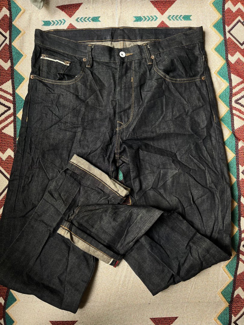 Uncle Fu Men's Raw Selvedge Jeans, Madden Workwear, Model: 180/84A Sz ...