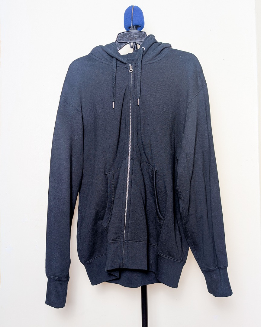 Uniqlo Sweat Long Sleeve Full-Zip Hoodie (Black), Men's Fashion, Tops ...