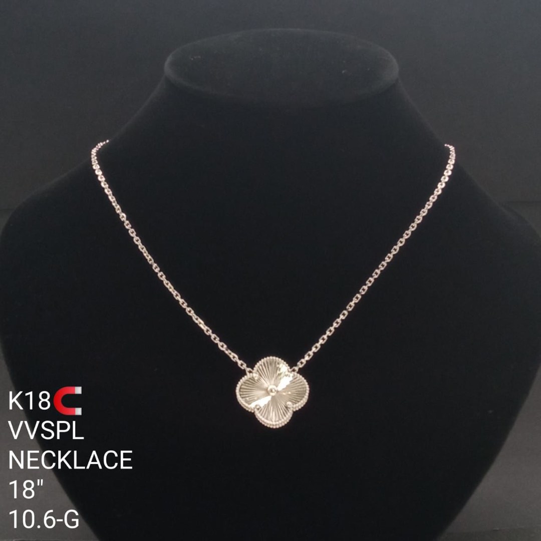 VCA White Gold Necklace, Women's Fashion, Jewelry & Organizers ...